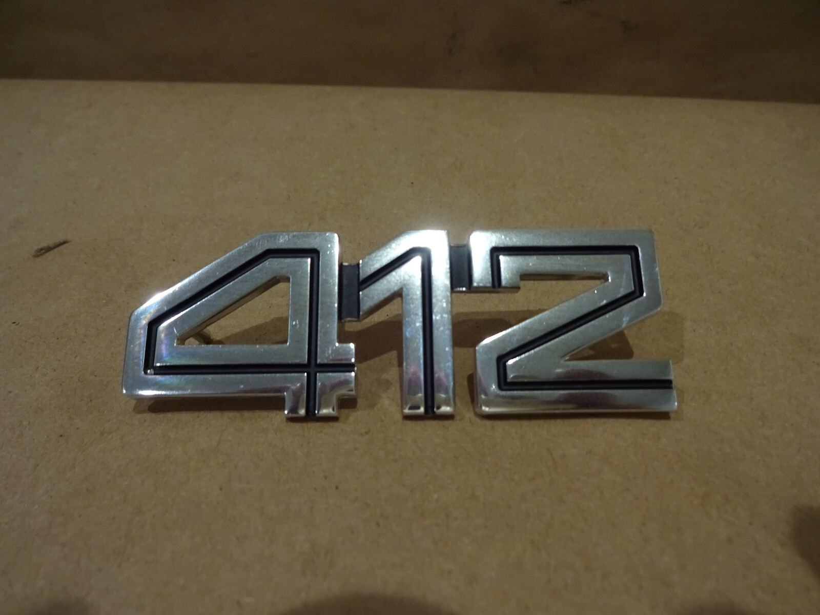 Ferrari 412- Script Emblem "412" Motif P/N 257-44-316-18 | eBay