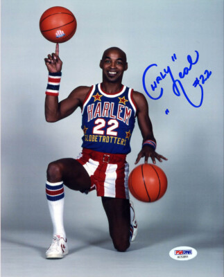 Fred Curly Neal SIGNED 8x10 Photo # 22 Harlem Globetrotters PSA/DNA ...