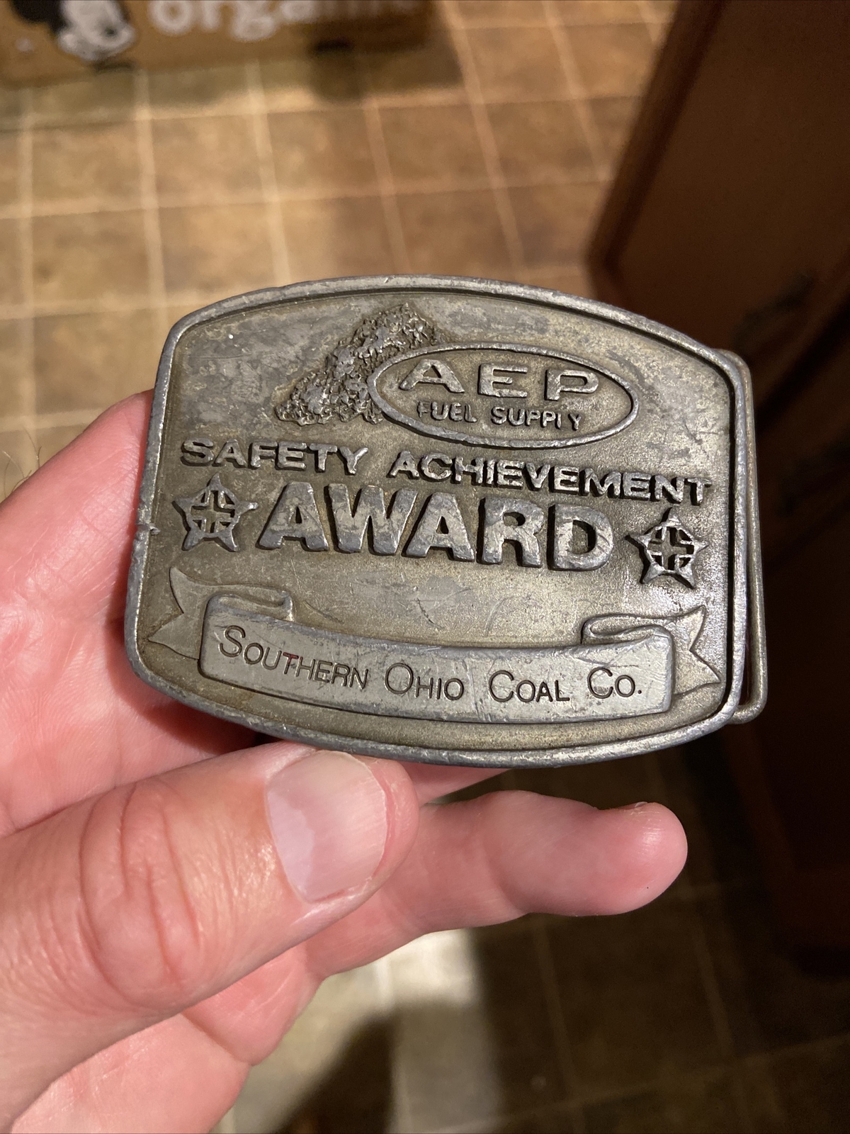 AEP Fuel Supply Safety Achievement Award Belt Buckle … - Gem