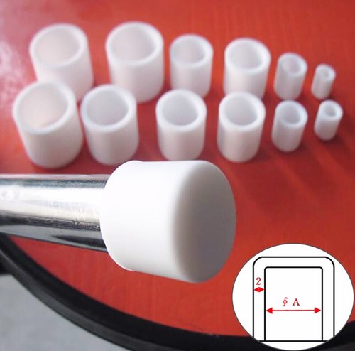 White Silicone Rubber Plugs End Caps Cover Protector for Tube/Pipe/Rod ...