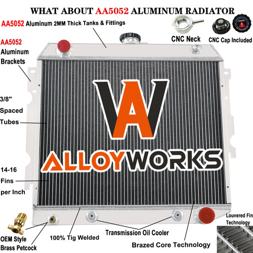 3 Row Aluminum Radiator For 70 71-1974 Dodge Challenger Charger ...