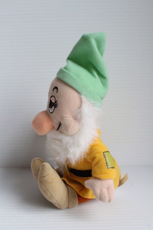 Bashful beanbag toy, plush Bashful, Snow White Seven Dwarfs toy, Disney ...