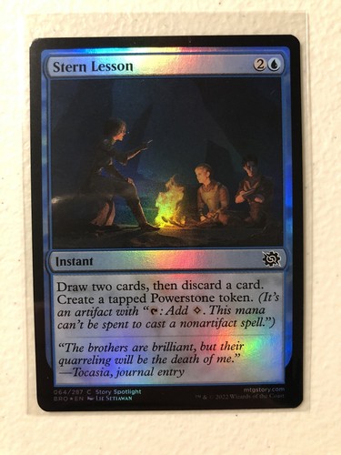 Stern Lesson Foil The Brothers War BRO MTG Magic The Gathering Pack ...