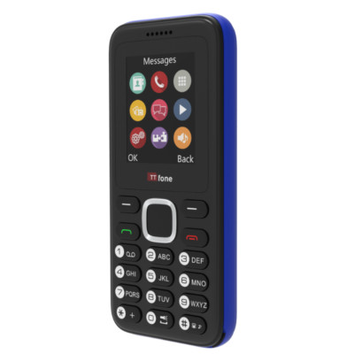TTfone TT150 Mobile Basic DUAL SIM Cheap Blue colour Phone & PAYG ...