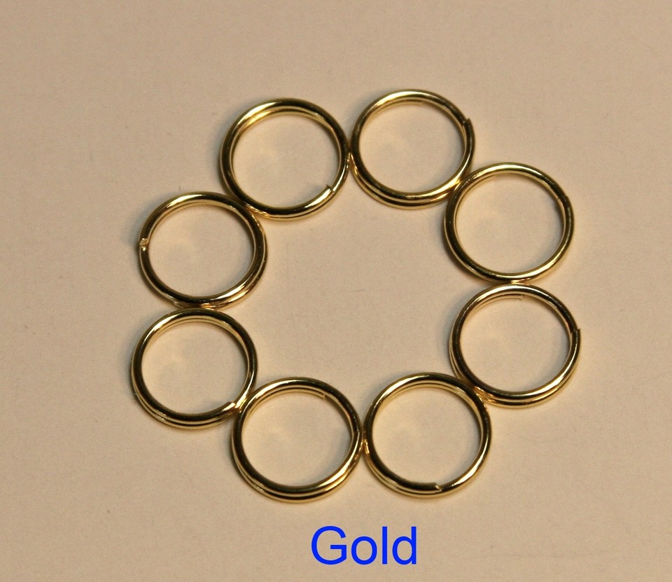 5mm,6mm,7mm,8mm Split Ring DOUBLE connector 6 Colors | eBay