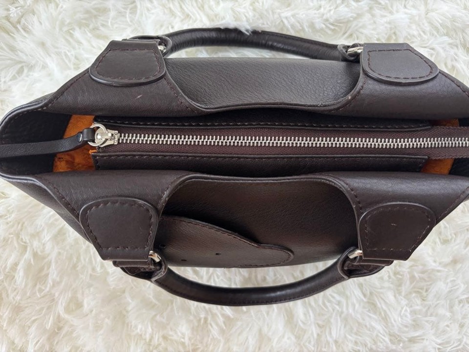 TOUS Bear Mini Tote Bag Leather Black Brown Shoulder Bag from Japan | eBay