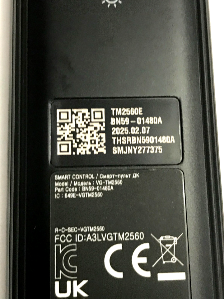 NEW Samsung Smart Voice Solar Remote Control BN59-01480A TM2560E 2025 ...