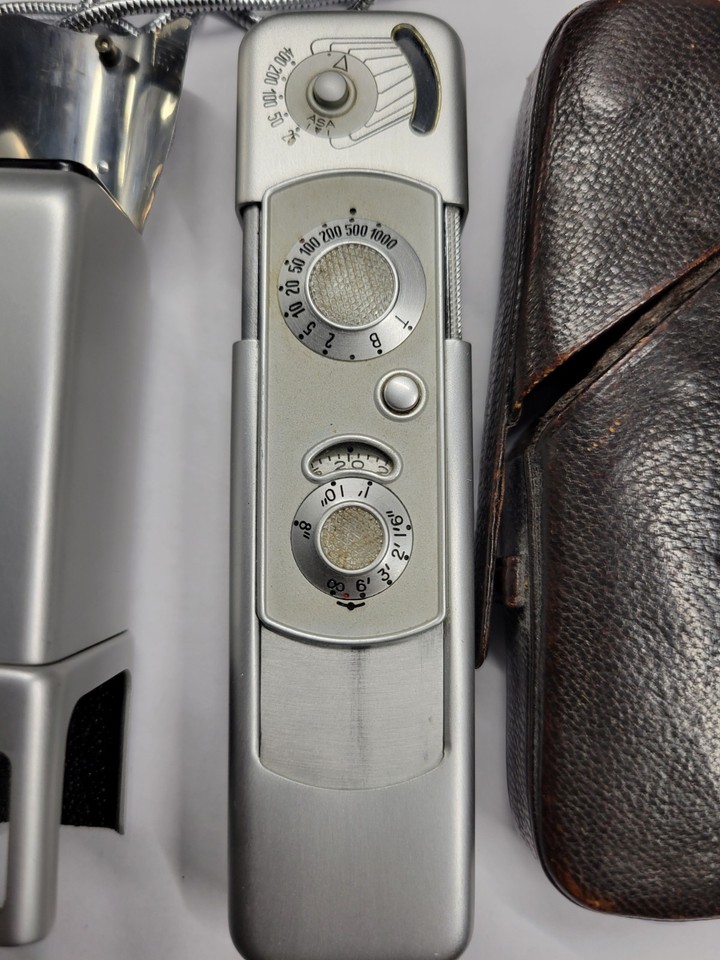Minox B Camera Mini Spy W/ Exposure Meter, film & leather case & Flash ...