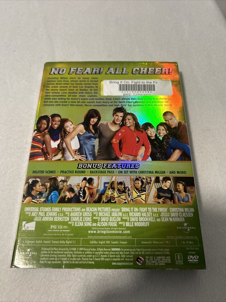 Bring It On DVD Widescreen Fight To The Finish Christina Milian 2009 ...