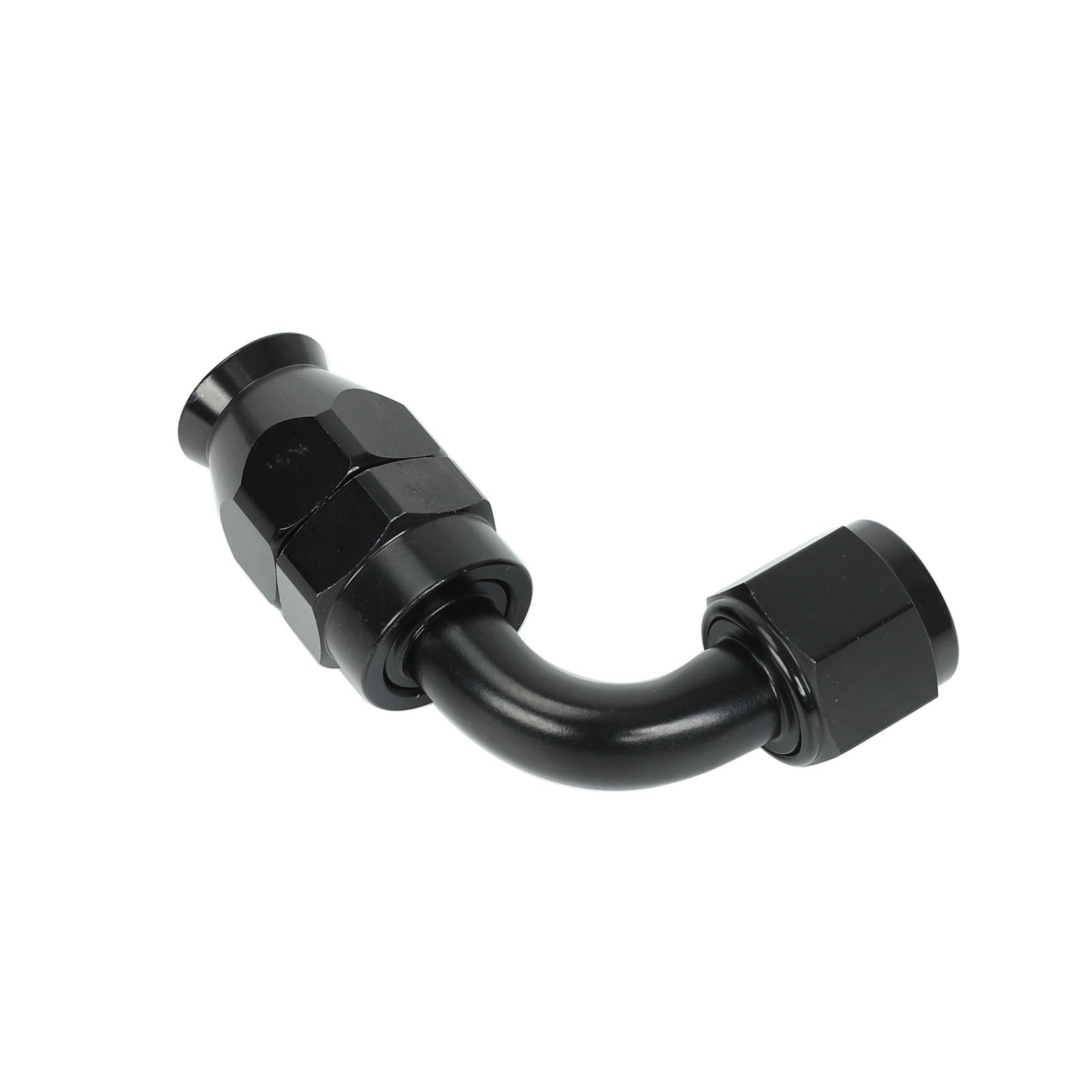 AN8 8AN 90 Degree PTFE Swivel Hose End Fitting Adapter Black QUALITY ...