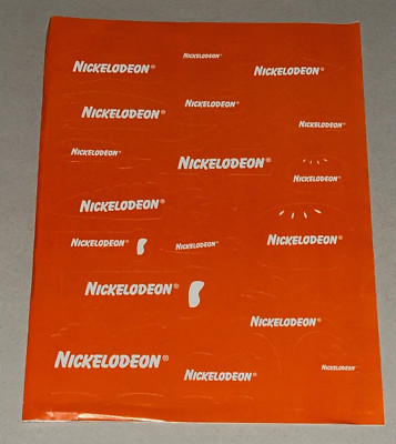 Nickelodeon Sticker Sheet Of 18 Stickers Nick At Nite Classic TV Show ...