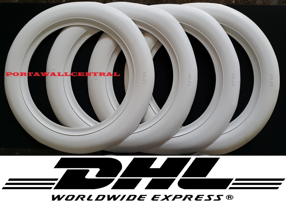 USA tire style 15x4" Tire Rubber White Walls 3" Wide Chevy bel air 150/ ...