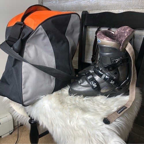 Salomon optima womens 6.5 66 ultra light ski boots with ski boot bag ...