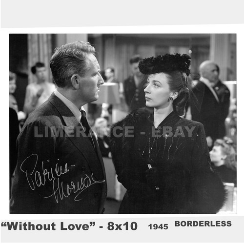 Patricia Morison Signed Photo "Without Love" 1945 with Spencer Tracy ...
