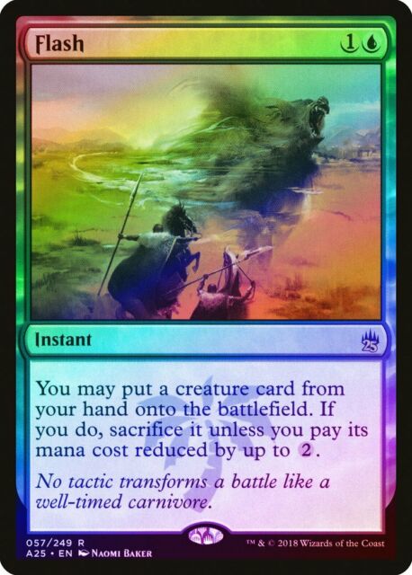 Flash FOIL Masters 25 NM Blue Rare MAGIC THE GATHERING MTG CARD ...