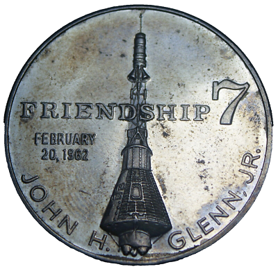 Medal Commemorative Friendship 7 Spacecraft Medals CollectSPACE The