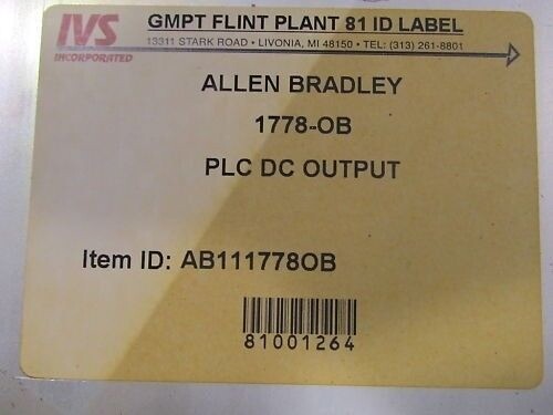 Allen Bradley 1778-OB PLC DC Output | eBay