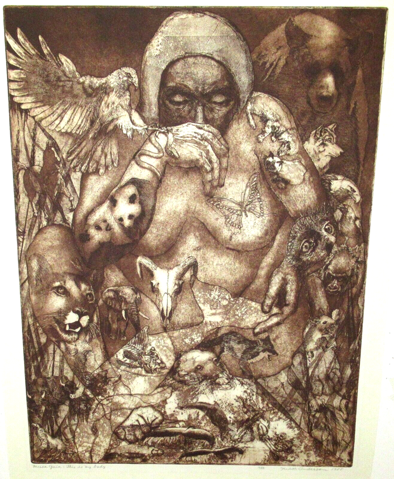 MISSA GAIA "THIS IS MY BODY" LIMITED EDITION HAND SIGNED COLOR ETCHING ...