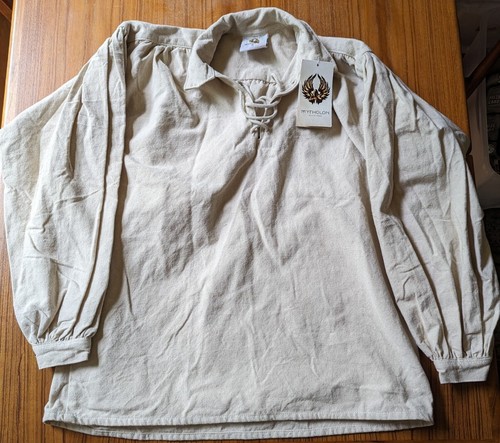 Mytholon Jonathan shirt canvas cream Medium Men's NWT Long Sleeve | eBay