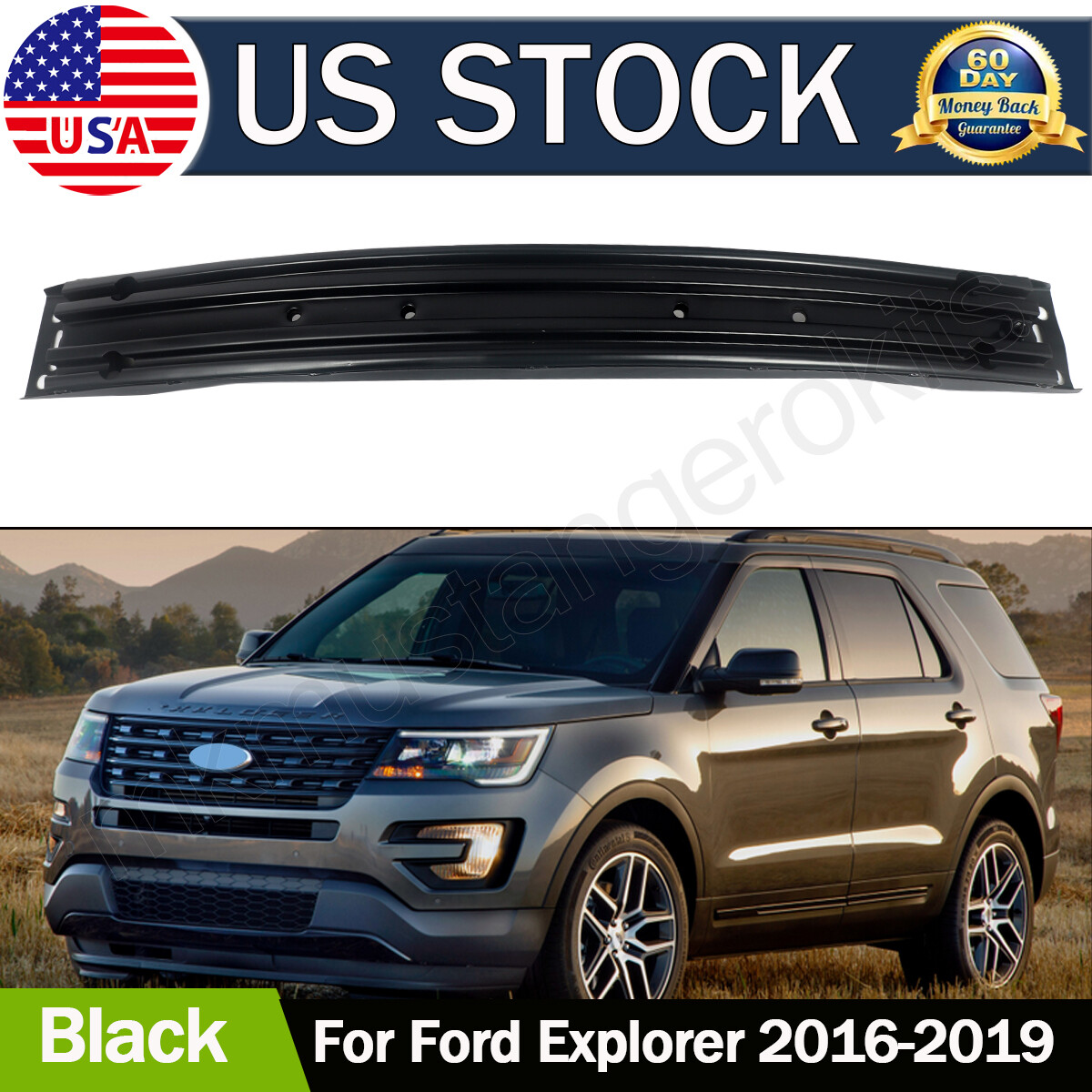 New Front Bumper Reinforcement For 2016-2019 Explorer/Police ...