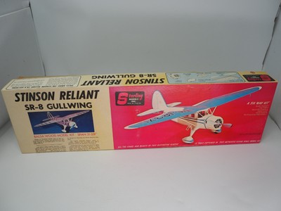 Sterling Stinson Reliant SR-8 Gullwing 31-3/8 Span Balsa Wood Model ...