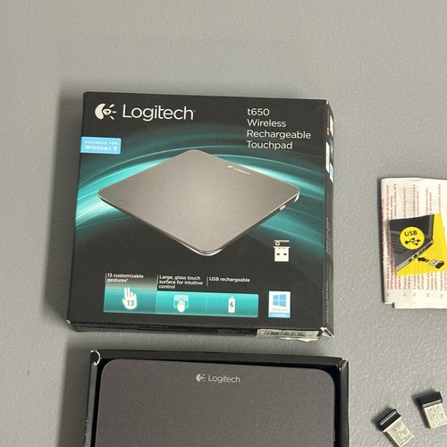 Logitech T650 Wireless TouchPad Rechargeable with Dongle No Charger | eBay
