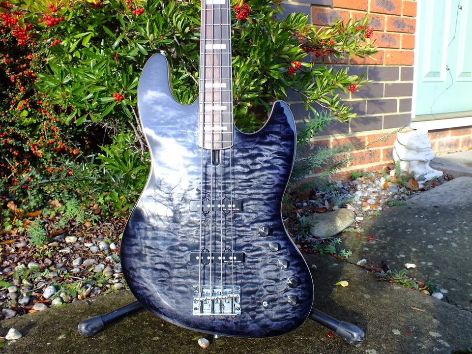 Sire Marcus Miller Bass Guitar V9 Unusual Finish in Swamp Ash/Quilted Maple | eBay UK