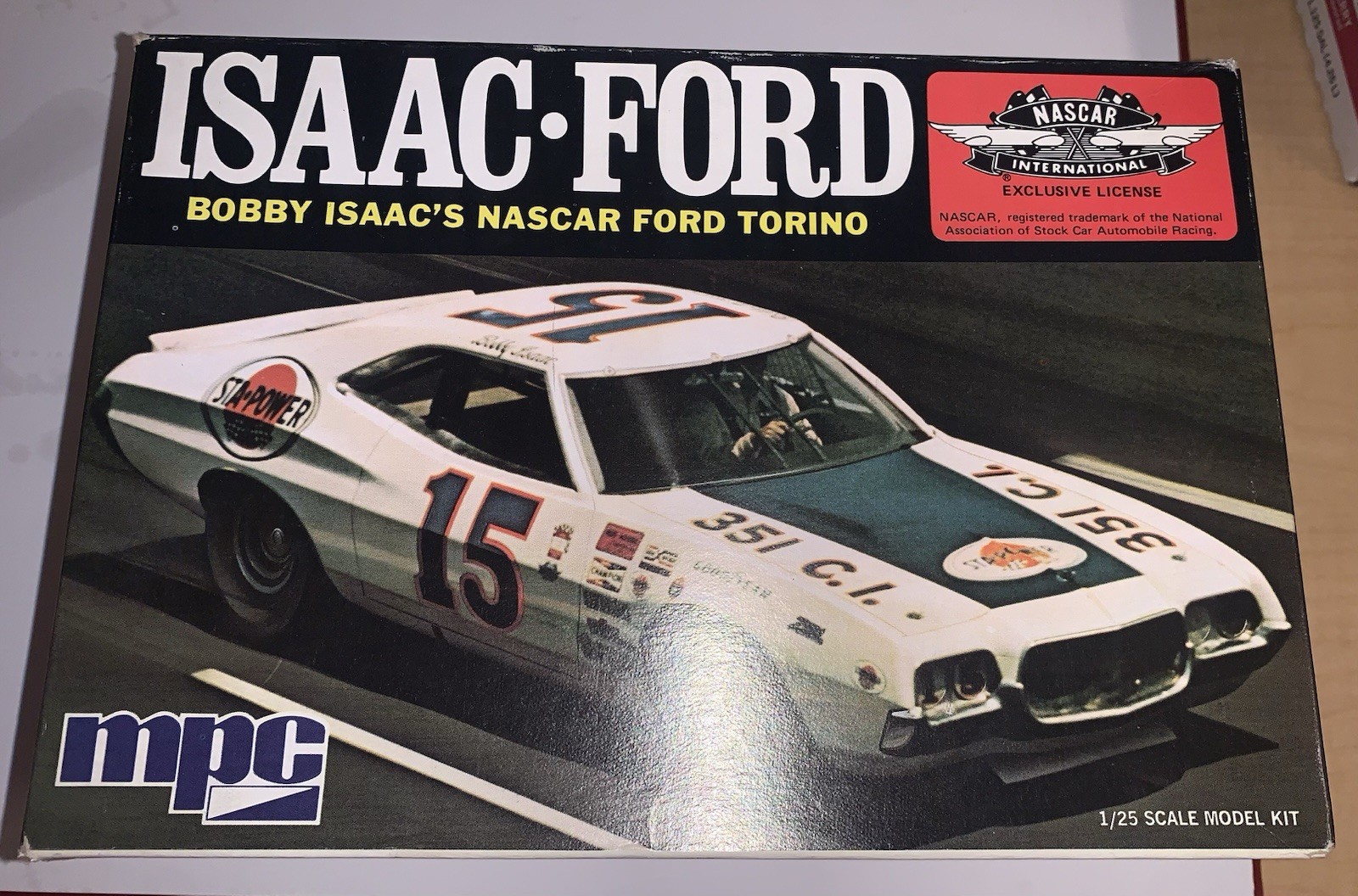 Vintage MPC Bobby Isaac Ford Torino NASCAR 1:25 Scale I-1710 New Open ...