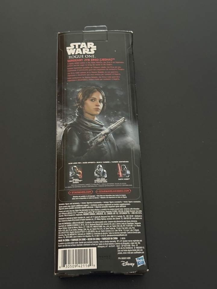 Star Wars Rogue One 12" Sergeant Jyn Erso (Jedha) Figure B7377 New in ...