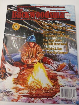 Backwoodsman Magazine Prepper Survival (Build Tree Trunk Table ) Jan ...