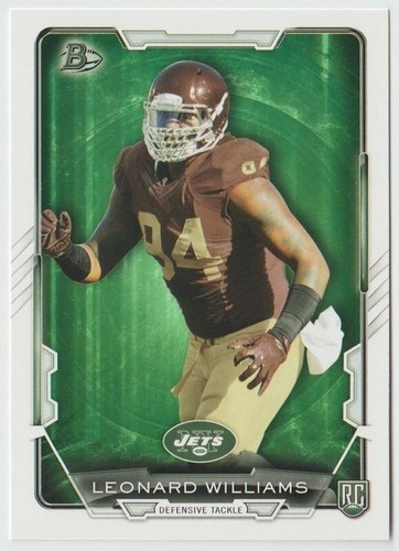 2015 Bowman Football #R10 Leonard Williams RC - New York Jets | eBay