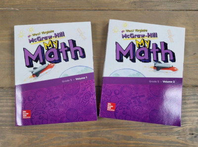 NEW -McGraw Hill My Math Student Workbooks Vol 1 & 2 Grade 5 Published ...