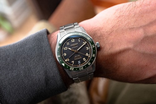 New Longines Spirit Zulu Time 39mm Anthracite Dial GMT Men's Watch ...