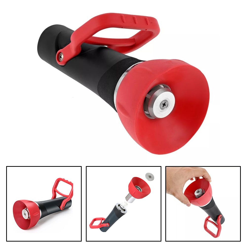 Zinc Garden Hose Nozzle 250 PSI Large Shut Off Handle Adjustable Spray ...