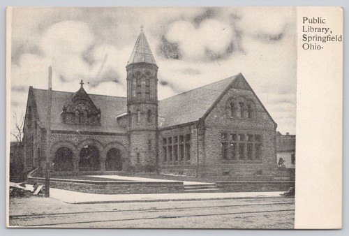Postcard Public Library Springfield Ohio | eBay