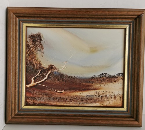 Original Framed Painting by Jim Croft, Australian Landscape "Dry Creek ...