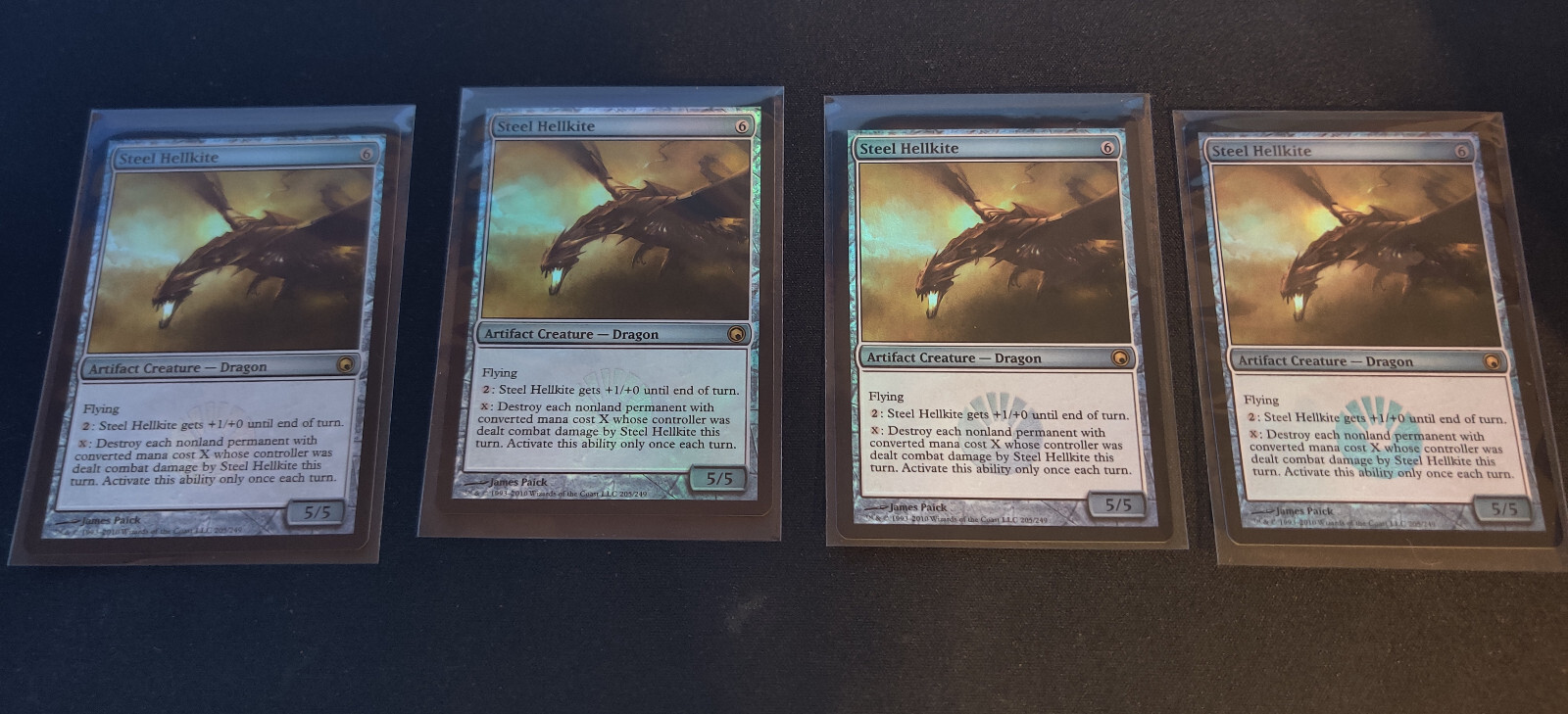 Steel Hellkite - Foil - x4 playset 4x - English - MTG Scars of Mirrodin - NM | eBay