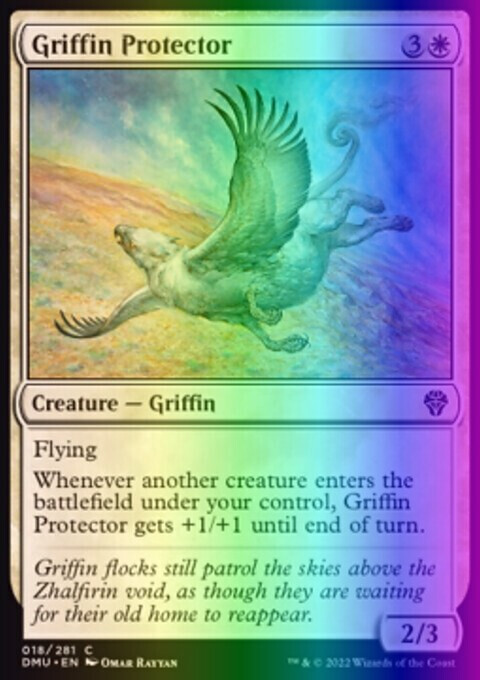 MTG Magic the Gathering Griffin Protector (18/447) Dominaria United NM ...