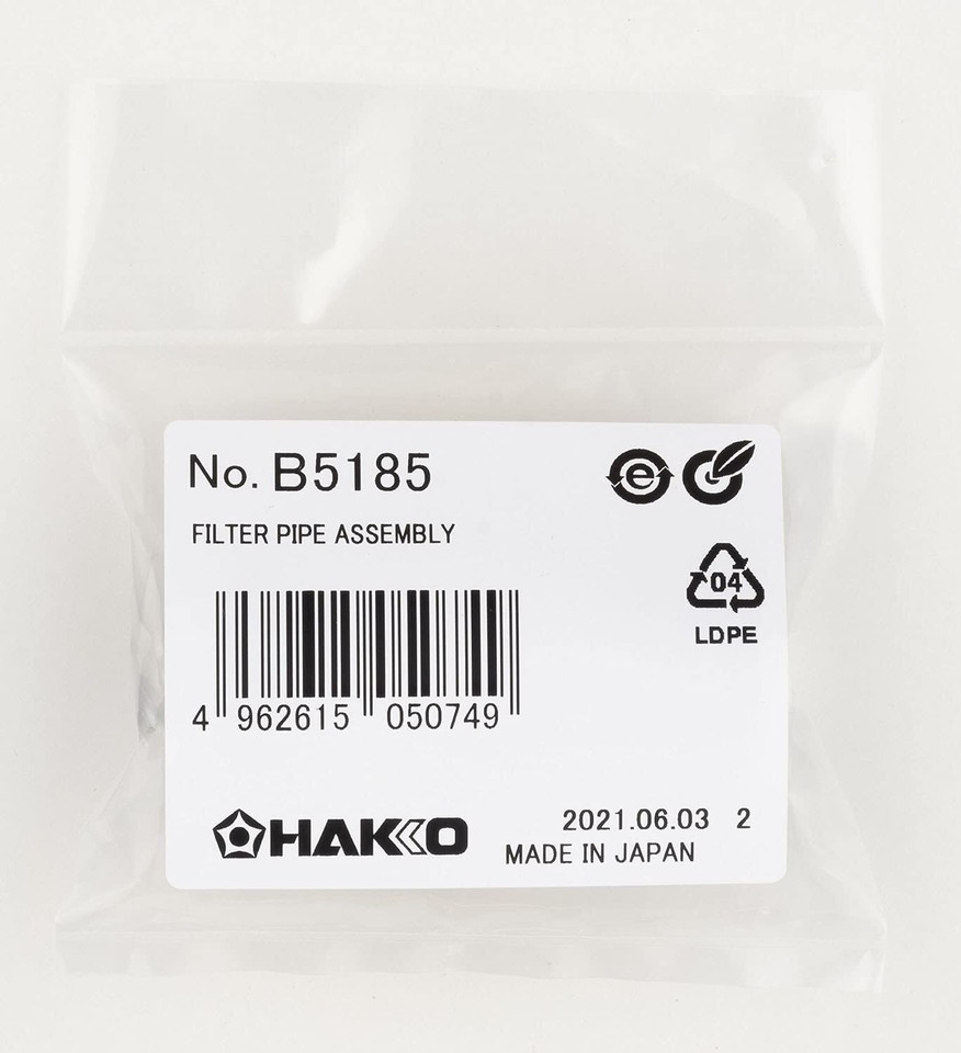 HAKKO B5185 Filter pipe replacement part for FR-301/FR-4103(FR ...