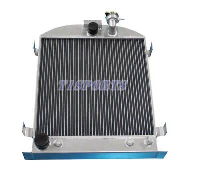 62mm Aluminum Radiator FOR Ford Hot Rod Chopped w/Ford 302 V8 1931-32 ...