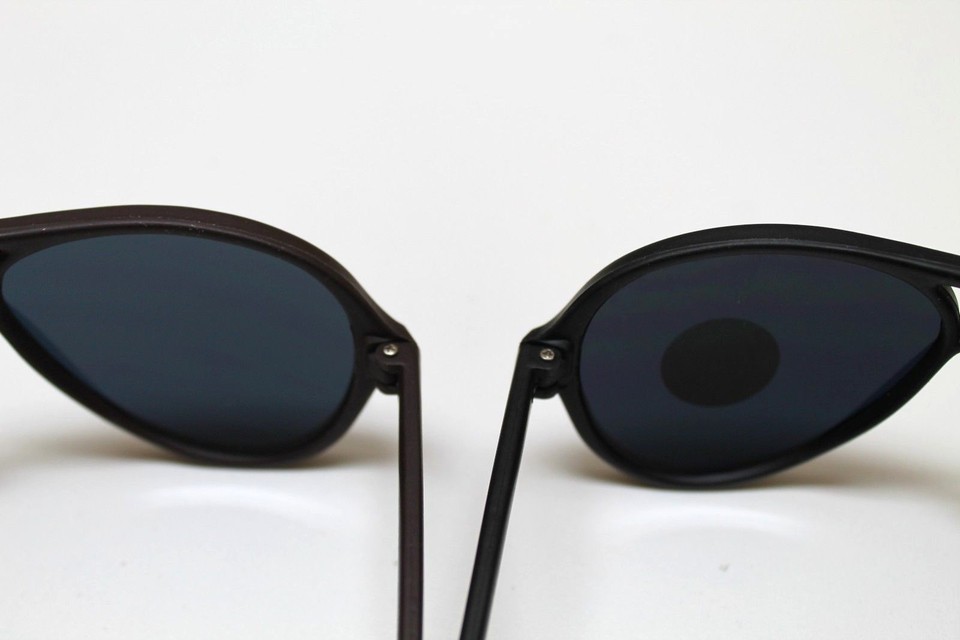 Aviator Sunglasses w Nylon Frames Super Dark Blue Lens Black or Brown ...