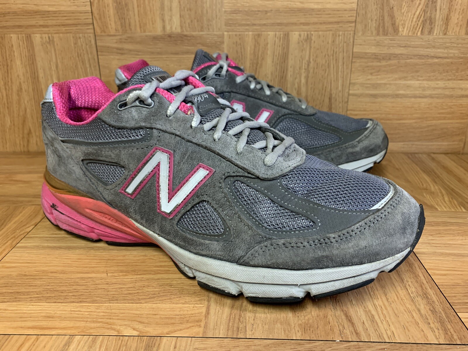 RARE🔥 New Balance Iconic 990 Gray Leather Sneakers W… - Gem