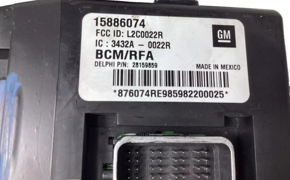 2009-12 GMC Canyon Chevrolet Colorado Hummer H3 Body Control Module BCM ...