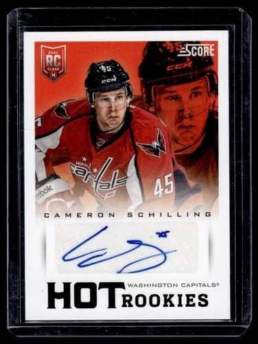 2013-14 Score Update Hot Rookies Signature Cameron Schilling Auto Washington | eBay