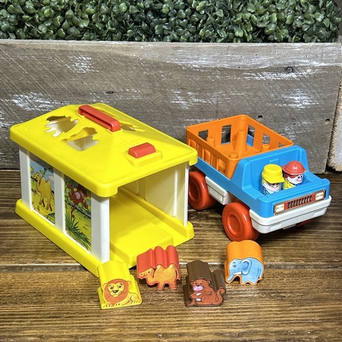 Chicco Toy Garage Truck Shape Sorter Safari Toy Animals And People ...