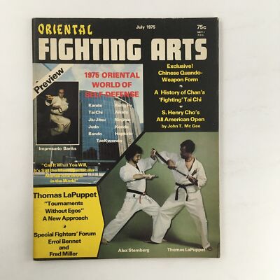 Oriental Fighting Arts Magazine July 1975 Vol 2 #1 Aaron Banks & Alex ...