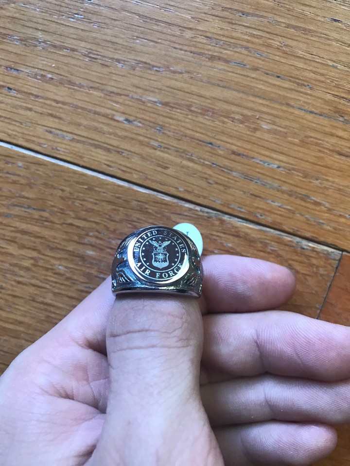 U.S. AIR FORCE Ring Stainless Steel available in sizes 9, 10, 11 FREE ...