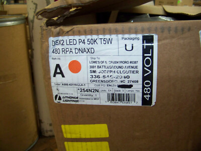 Lithonia Lighting DSX2 LED P4 50K T5W RPA DNAXD 480 Volt New | eBay
