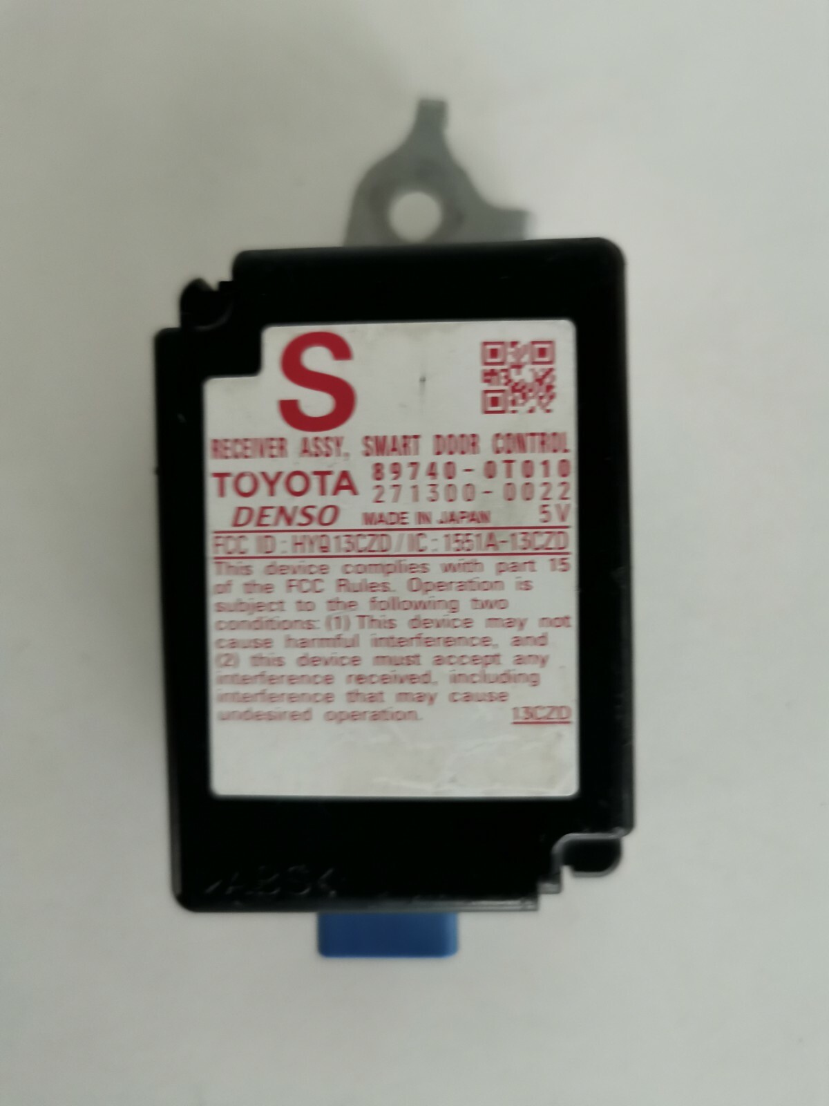 Toyota Venza Smart Door Control Receiver Module Computer 89740-0t010 ...