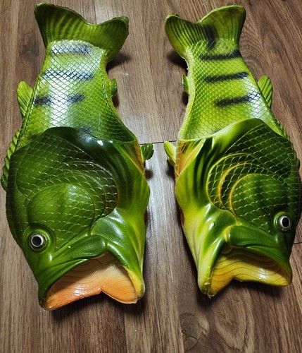 GMW Fish Bass Fishing Fun Slides Shoes By Coddies Size 40/41 | eBay